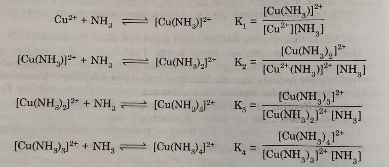 Stability of Coordination Compounds in Solution - Chemistry, Class 12 ...