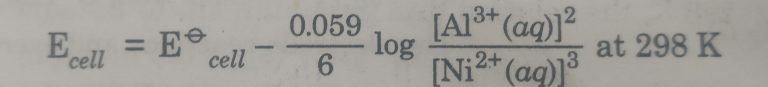 Nernst Equation - Chemistry, Class 12, Electro Chemistry