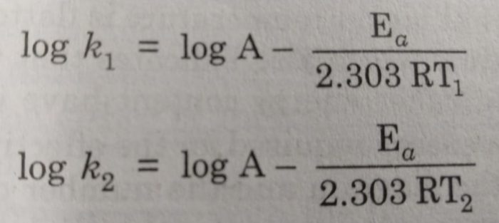 Arrhenius Equation and Activation Energy - Chemical Kinetics, Chemistry ...