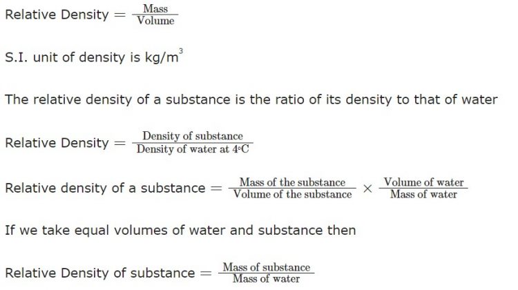 Relative Density - Class 9, Gravitation
